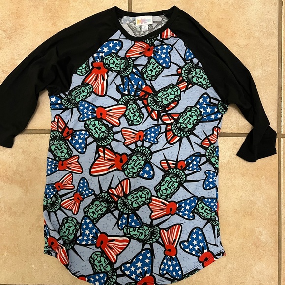 LuLaRoe | Shirts & Tops | Girls Lularoe Patriotic Statue Of Liberty Red ...